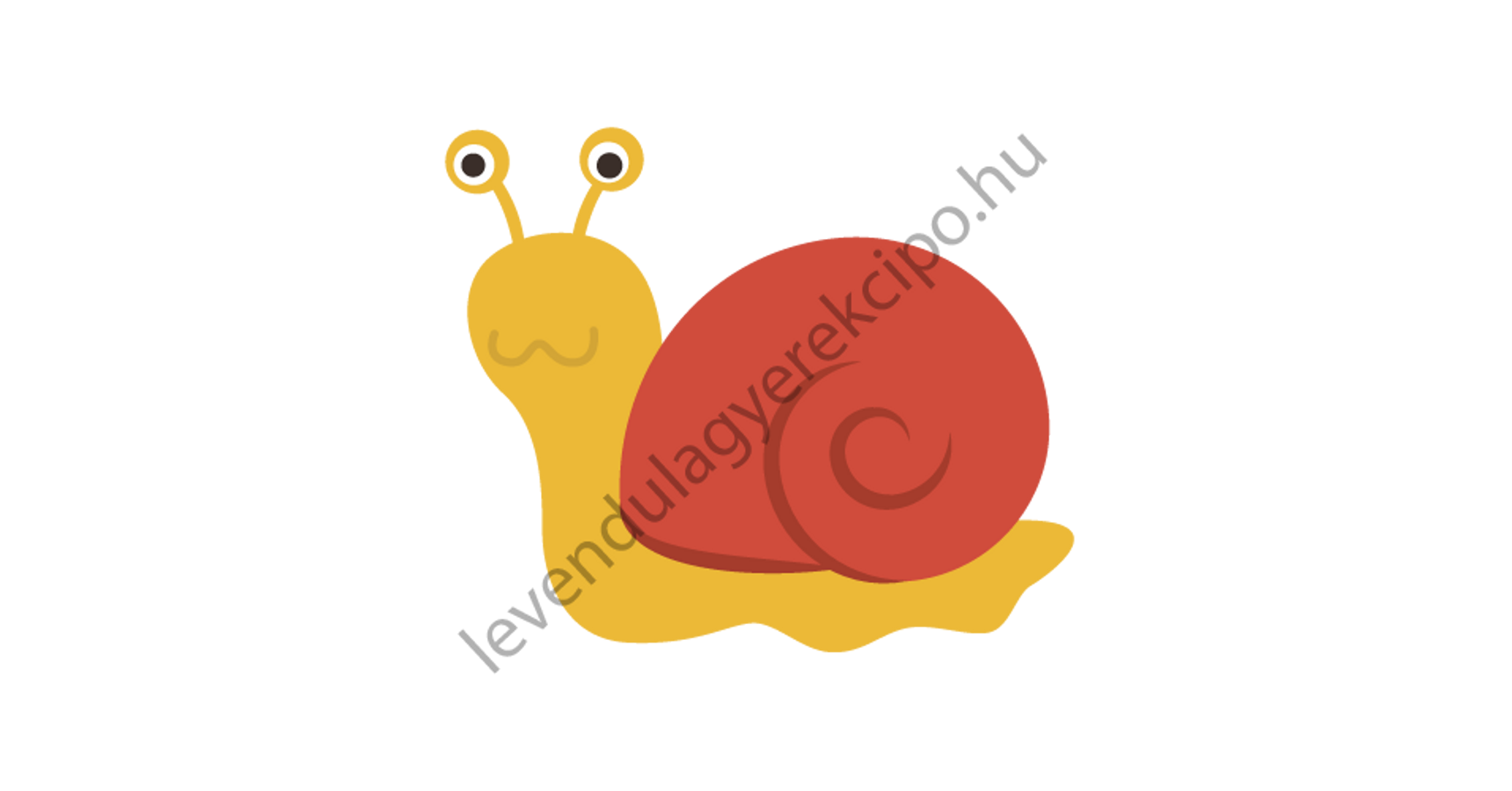 Csiga ovis vasalható jel 2X2cm-JógyerekCipő.hu