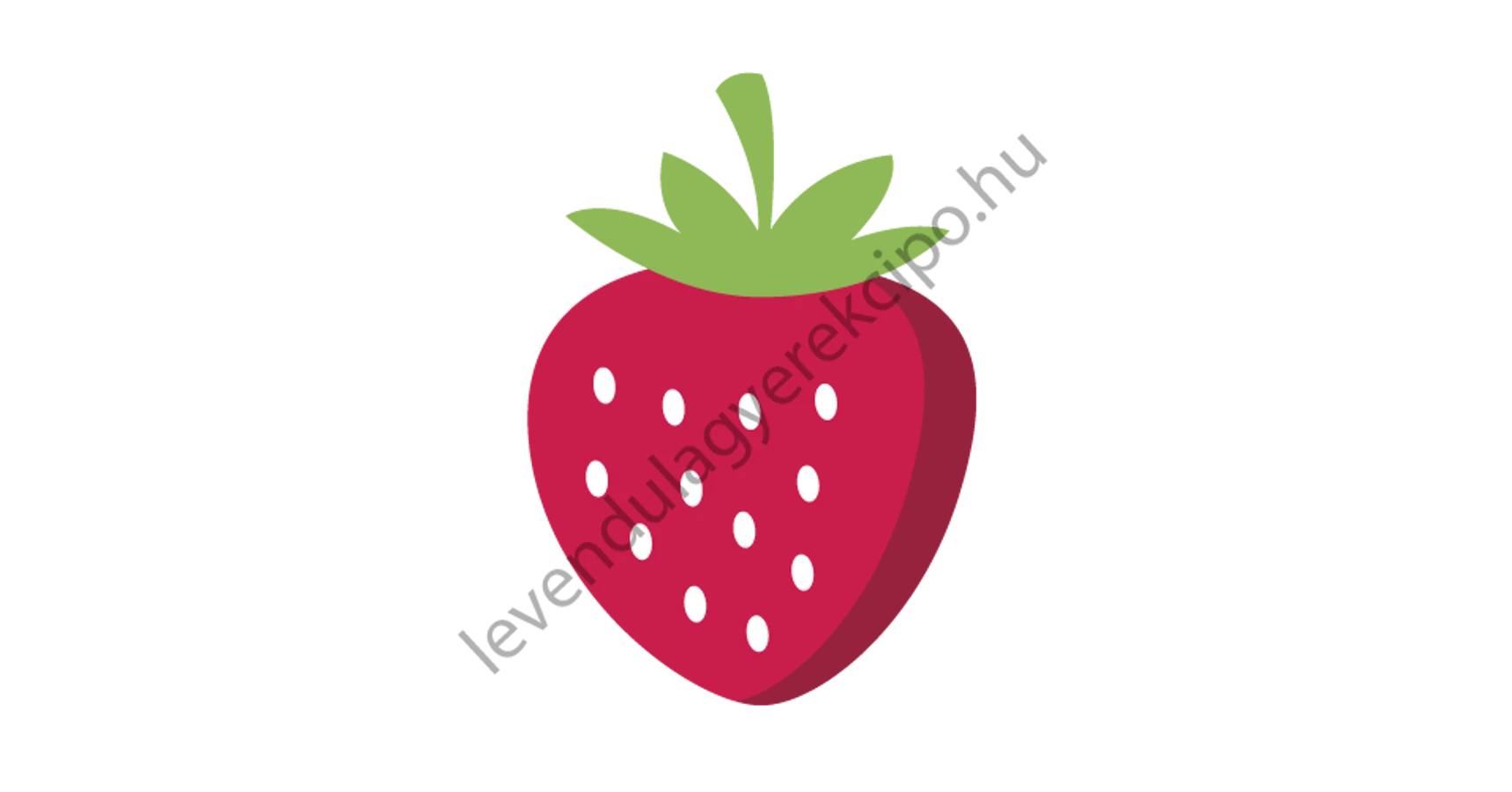 Eper ovis vasalható jel 2X2cm-JógyerekCipő.hu