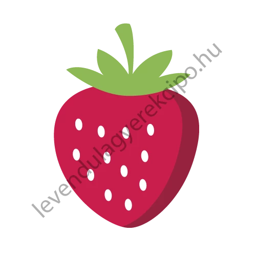 Eper ovis vasalható jel 2X2cm-JógyerekCipő.hu