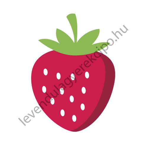 Eper ovis öntapadós jel 2X2cm-JógyerekCipő.hu